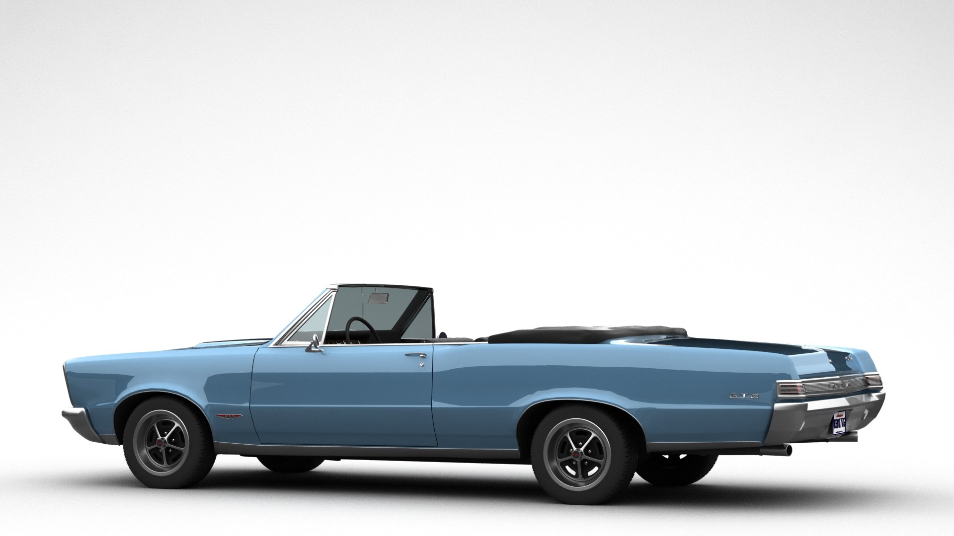 Pontiac GTO Convertible 1965 Model - TurboSquid 2010965