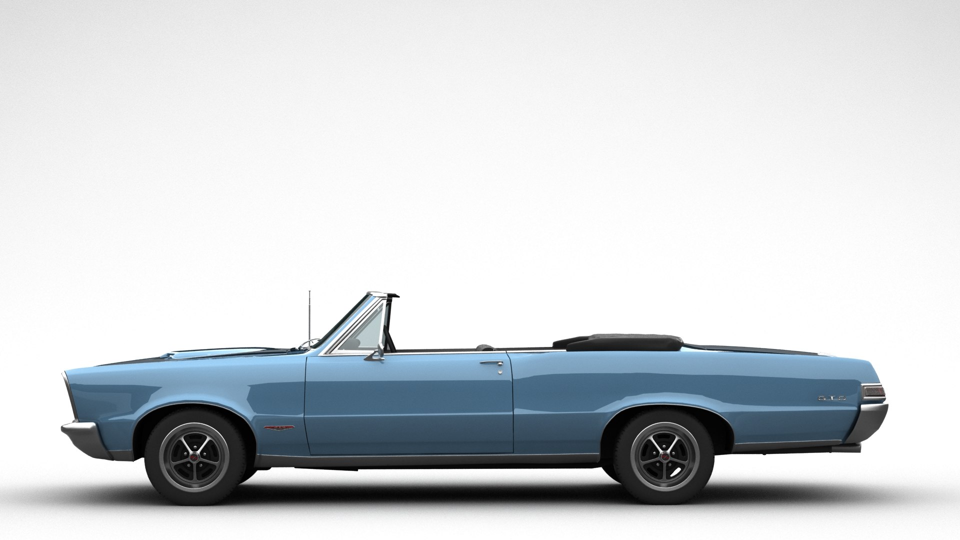Pontiac GTO Convertible 1965 Model - TurboSquid 2010965