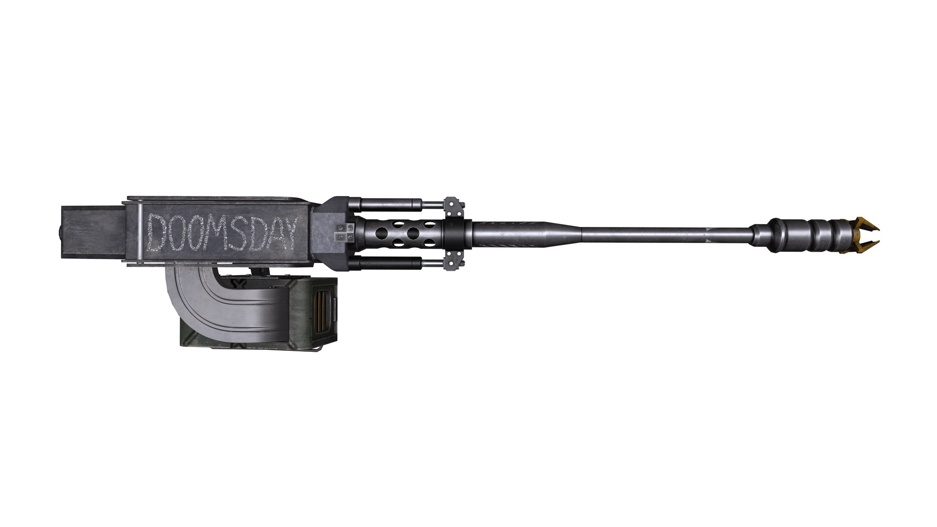 40mm Machine Gun Doomsday Model - TurboSquid 2249252