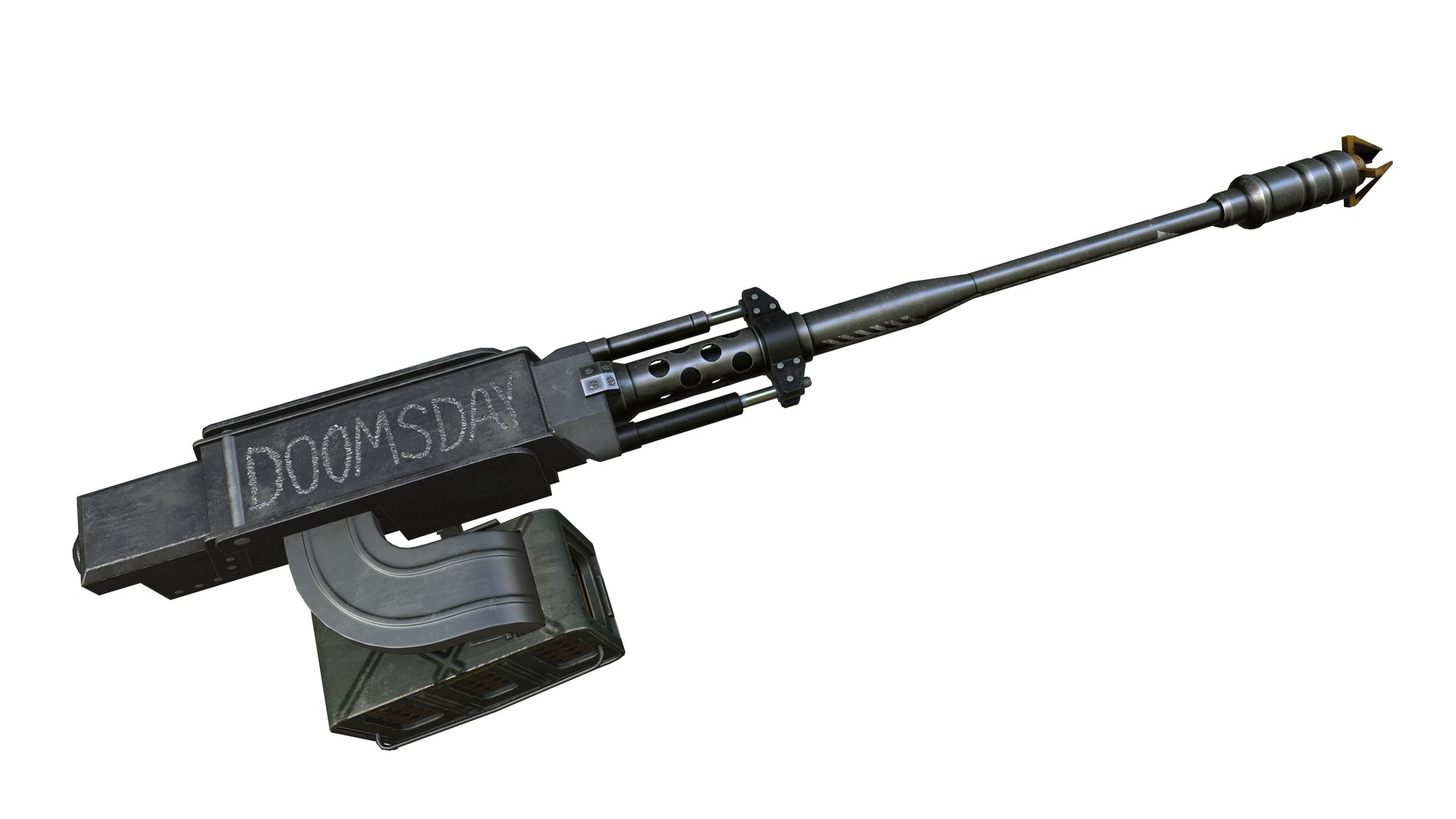 40mm Machine Gun Doomsday Model - TurboSquid 2249252