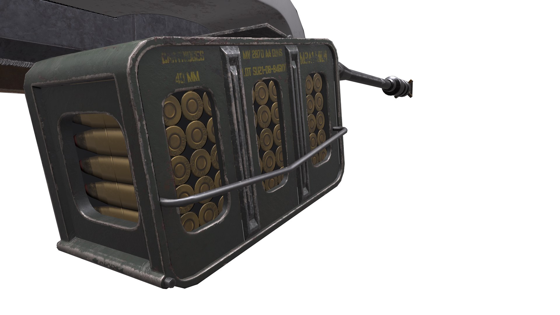 40mm Machine Gun Doomsday Model - TurboSquid 2249252