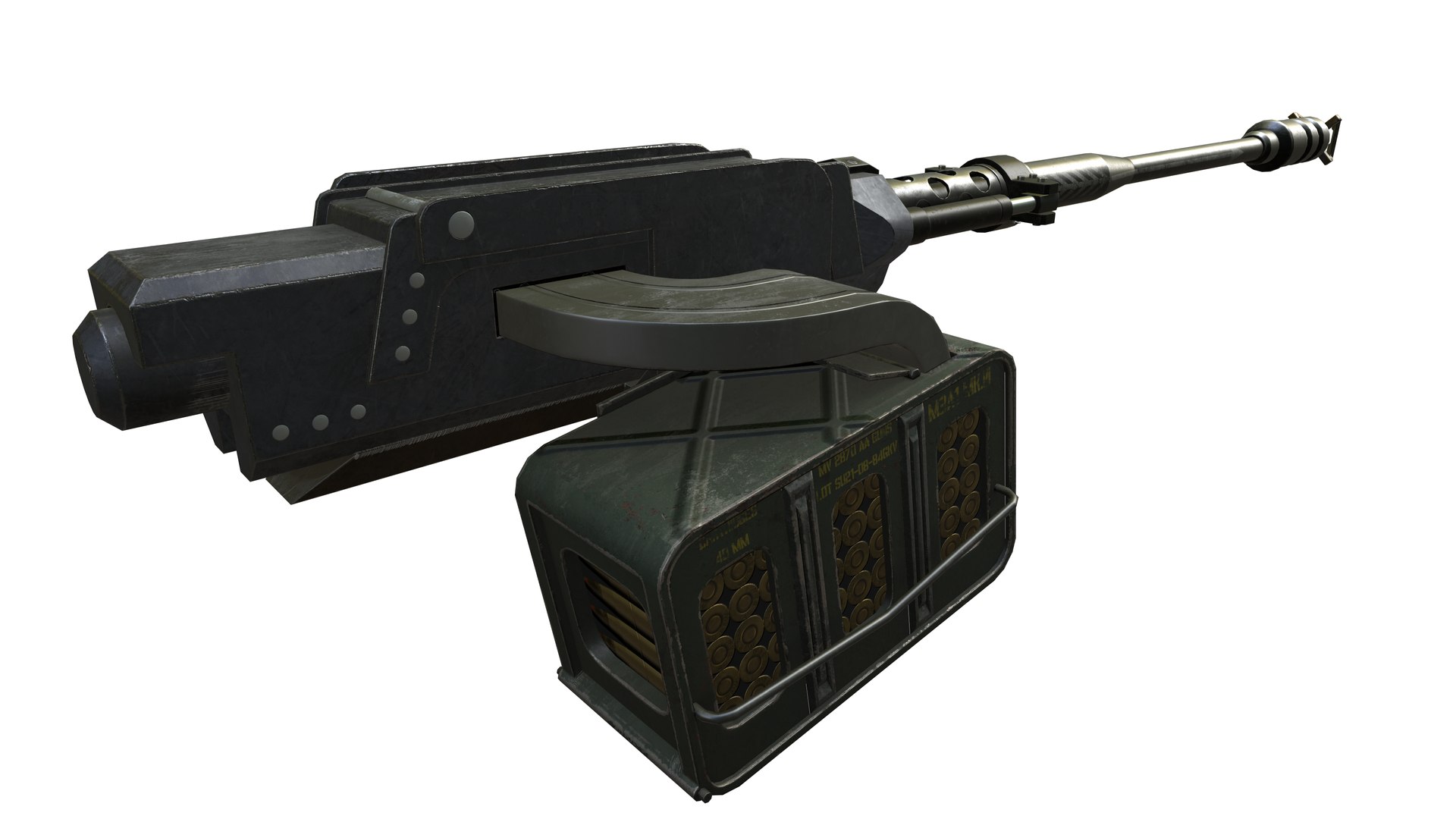 40mm Machine Gun Doomsday Model - TurboSquid 2249252