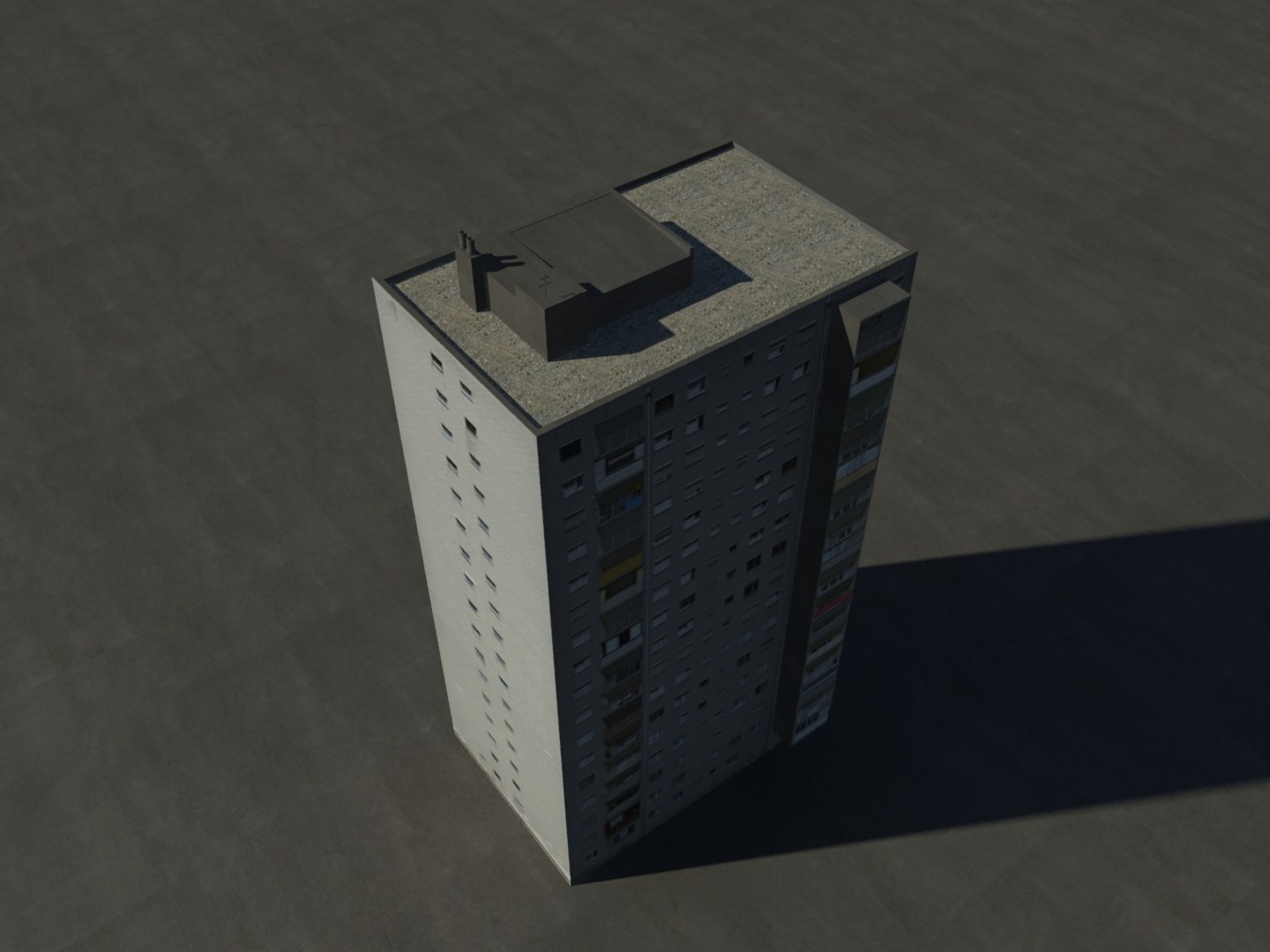 3d Model Block Tower