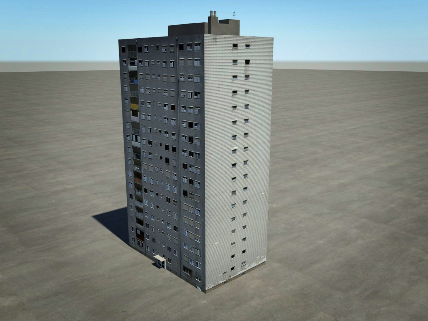 3d Model Block Tower