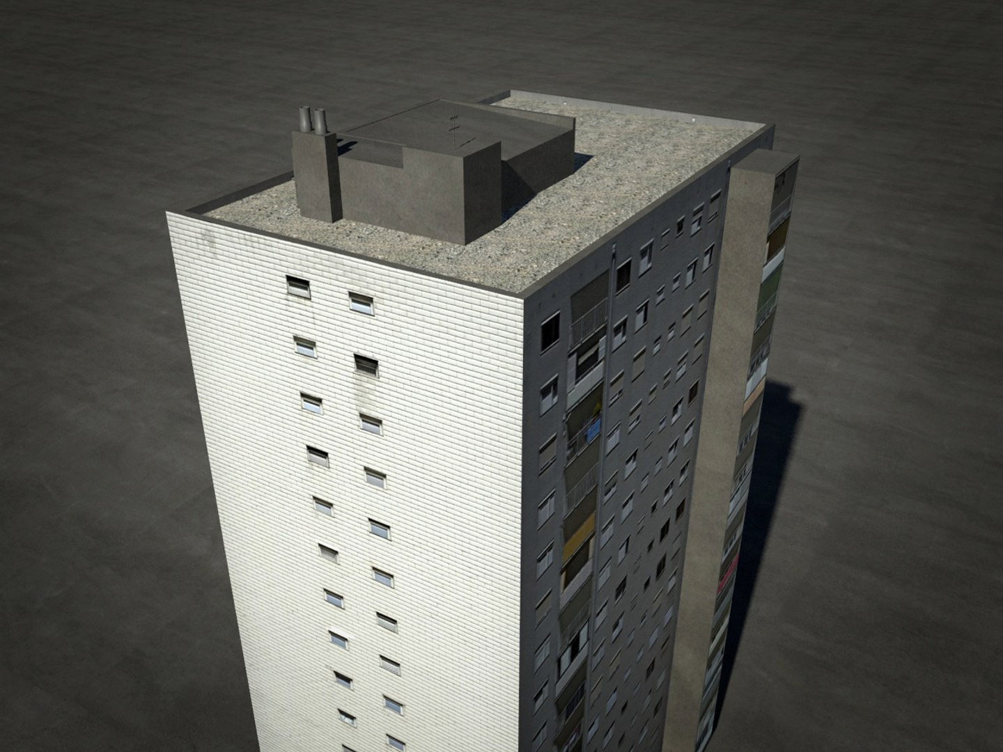 3d Model Block Tower