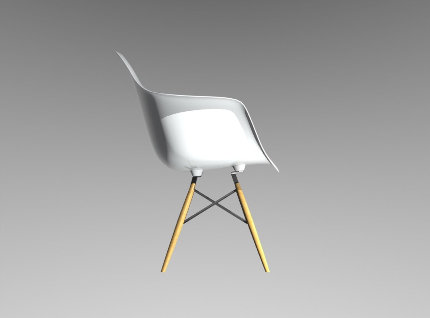 Charles Eames Daw Chair Vitra 3d Model