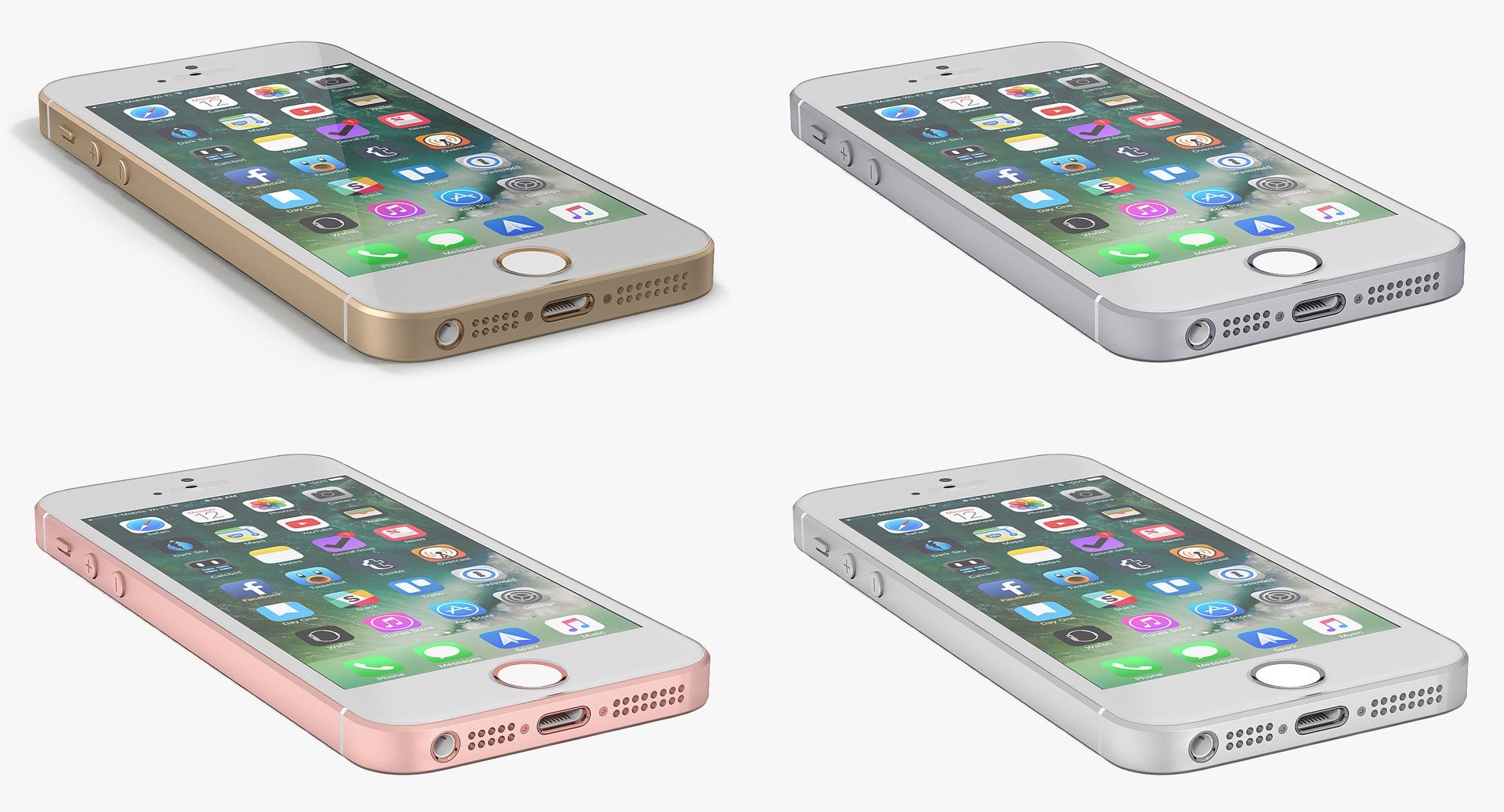 Iphone Se 3D Model - TurboSquid 1201837