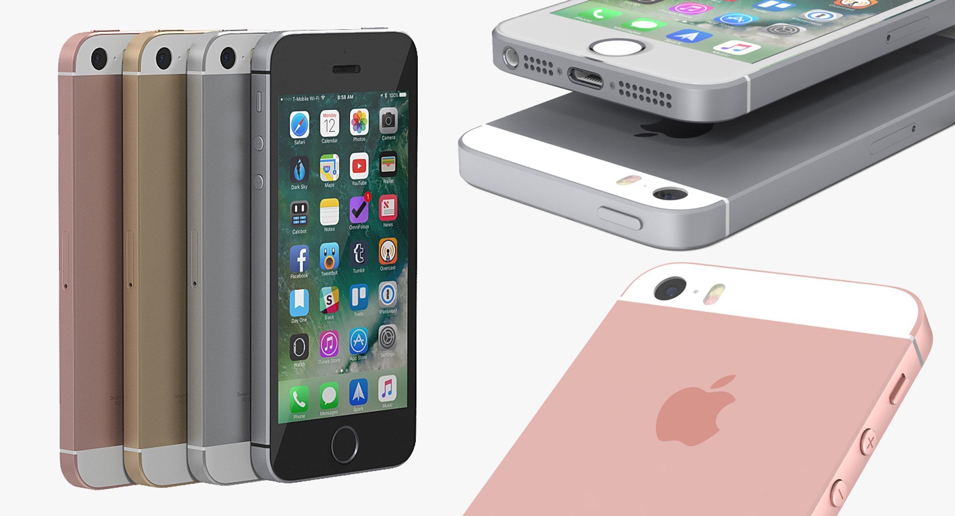 Iphone Se 3D Model - TurboSquid 1201837