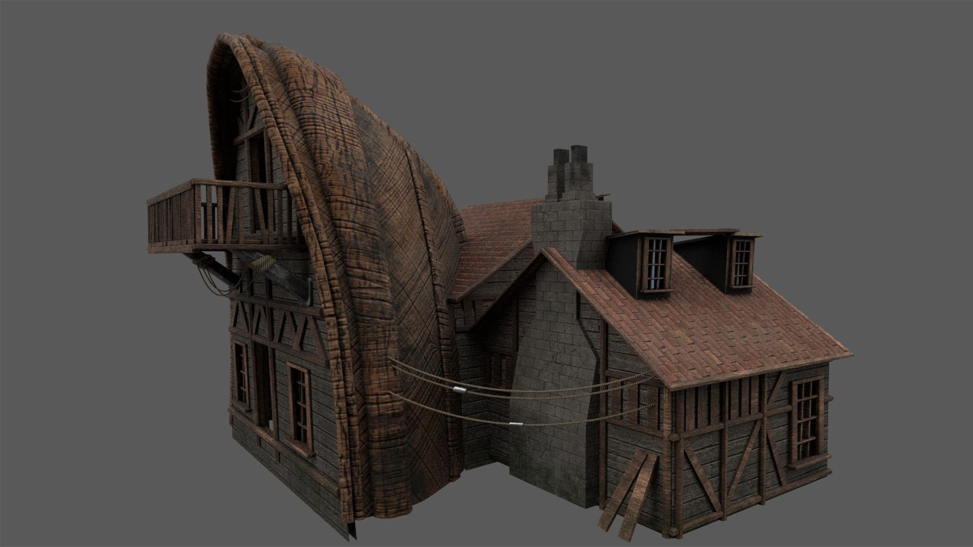 3D model SMPreFabShipHouseLarge - TurboSquid 1831408