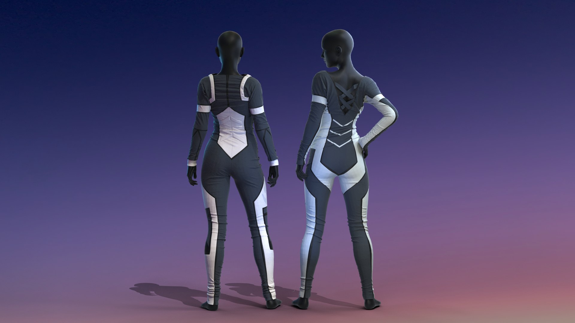 3D Female Sci-Fi Suit - TurboSquid 1762048