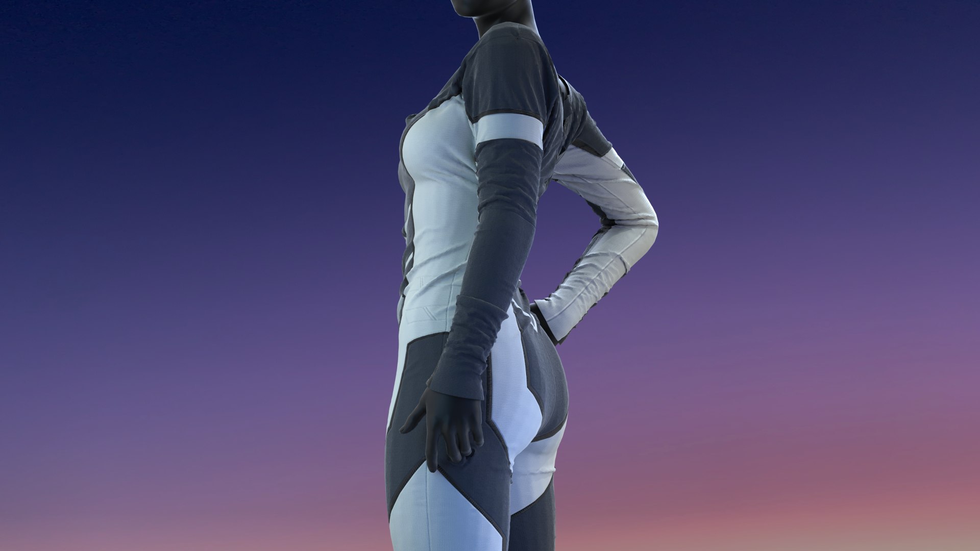3D Female Sci-Fi Suit - TurboSquid 1762048