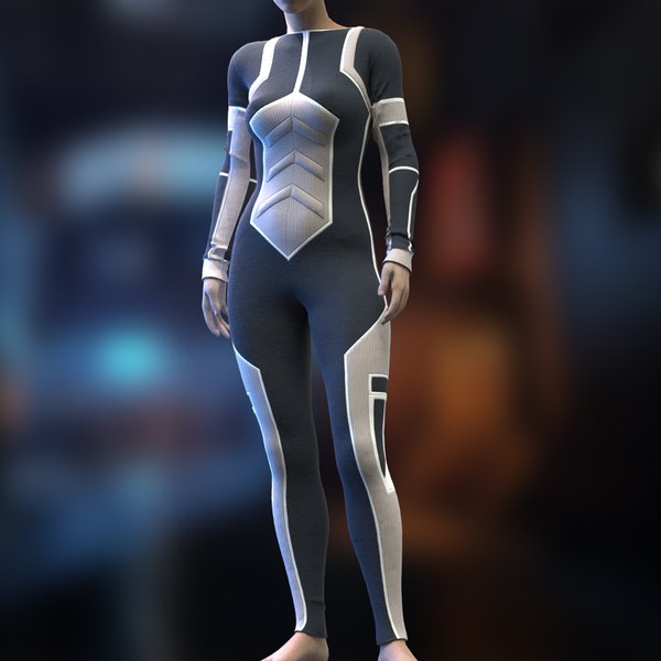 3D Female Sci-Fi suit - TurboSquid 1762048