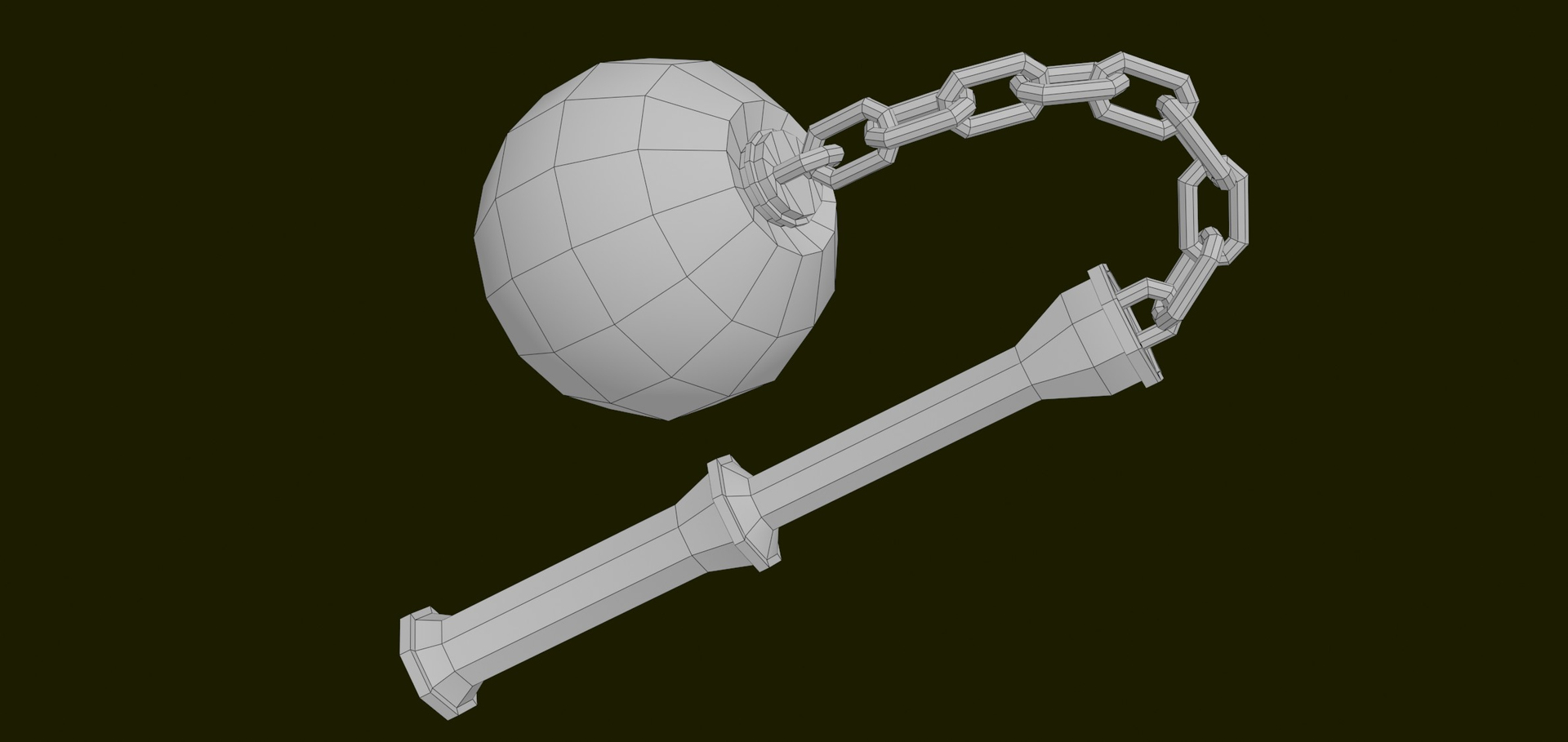 Fantasy medieval ball flail 3D model - TurboSquid 1491273