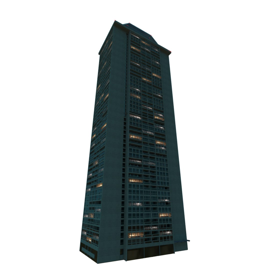 Skyscraper lighting model - TurboSquid 1342208