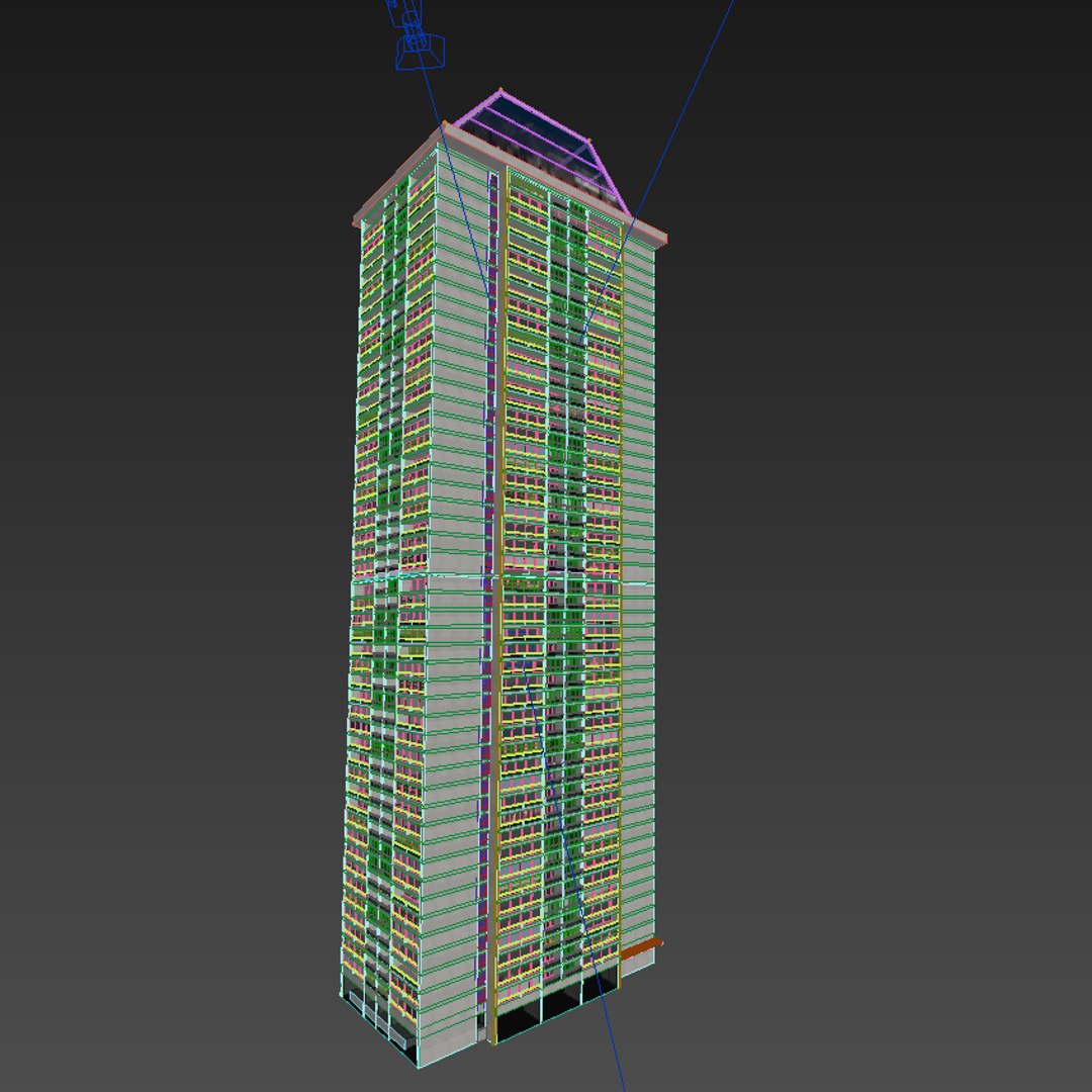 Skyscraper lighting model - TurboSquid 1342208