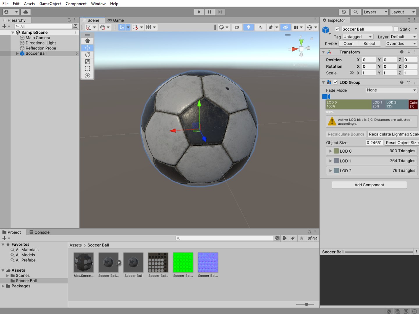 3D Soccer Ball Prop Game-Ready Model - TurboSquid 2070738