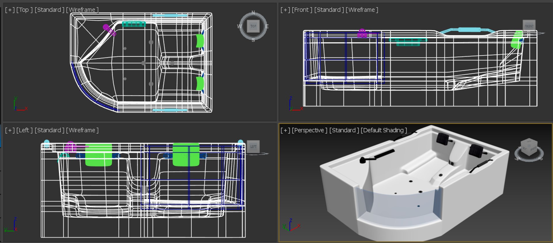Jacuzzi 3D Model - TurboSquid 1502963