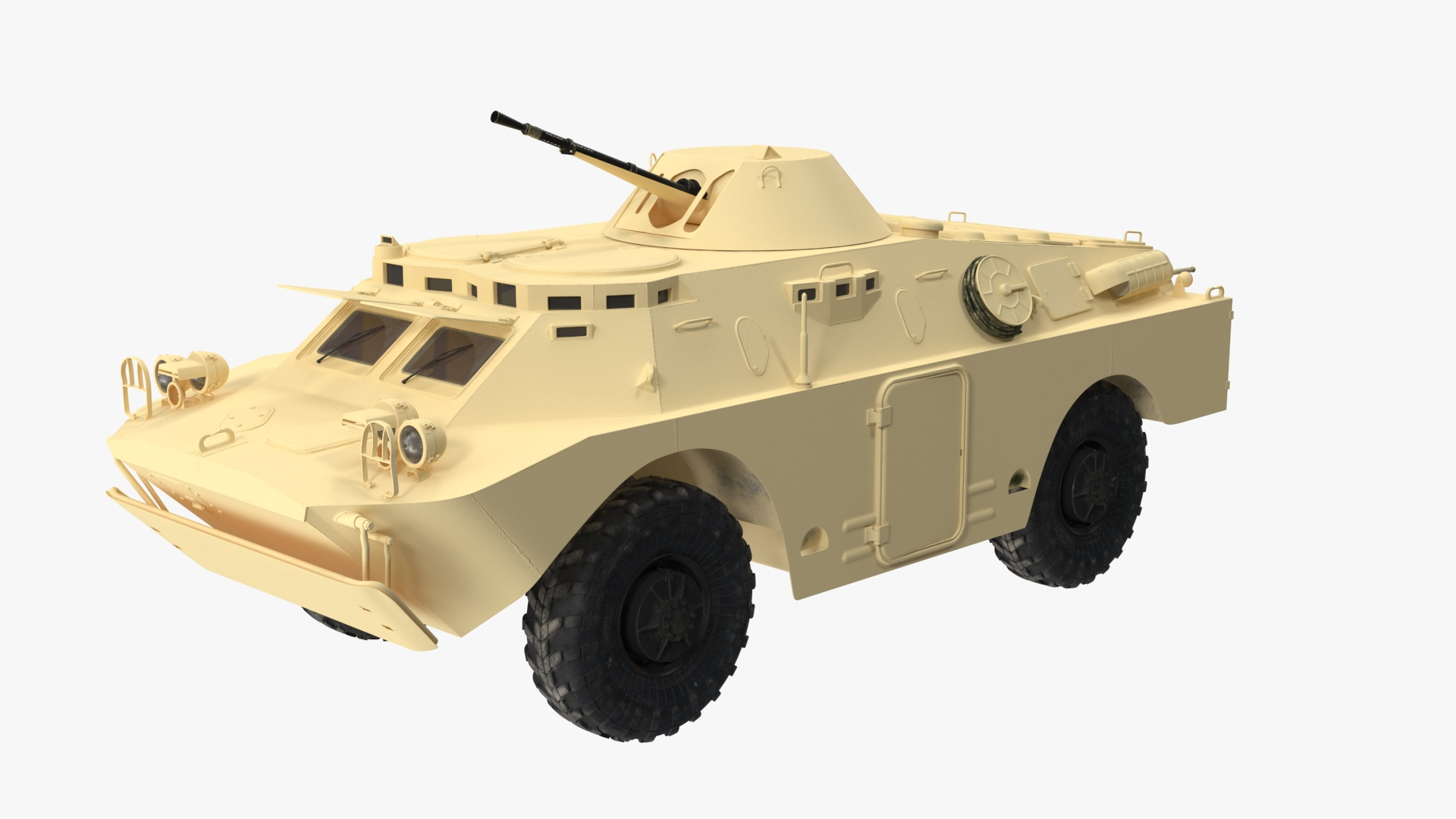 3D Model BRDM 2 Amphibious Vehicle Yellow Simple Interior - TurboSquid ...