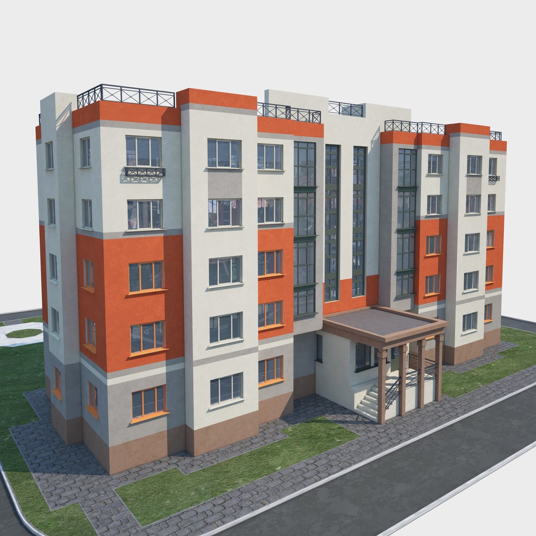 3D Building Landscape Model - TurboSquid 1354452