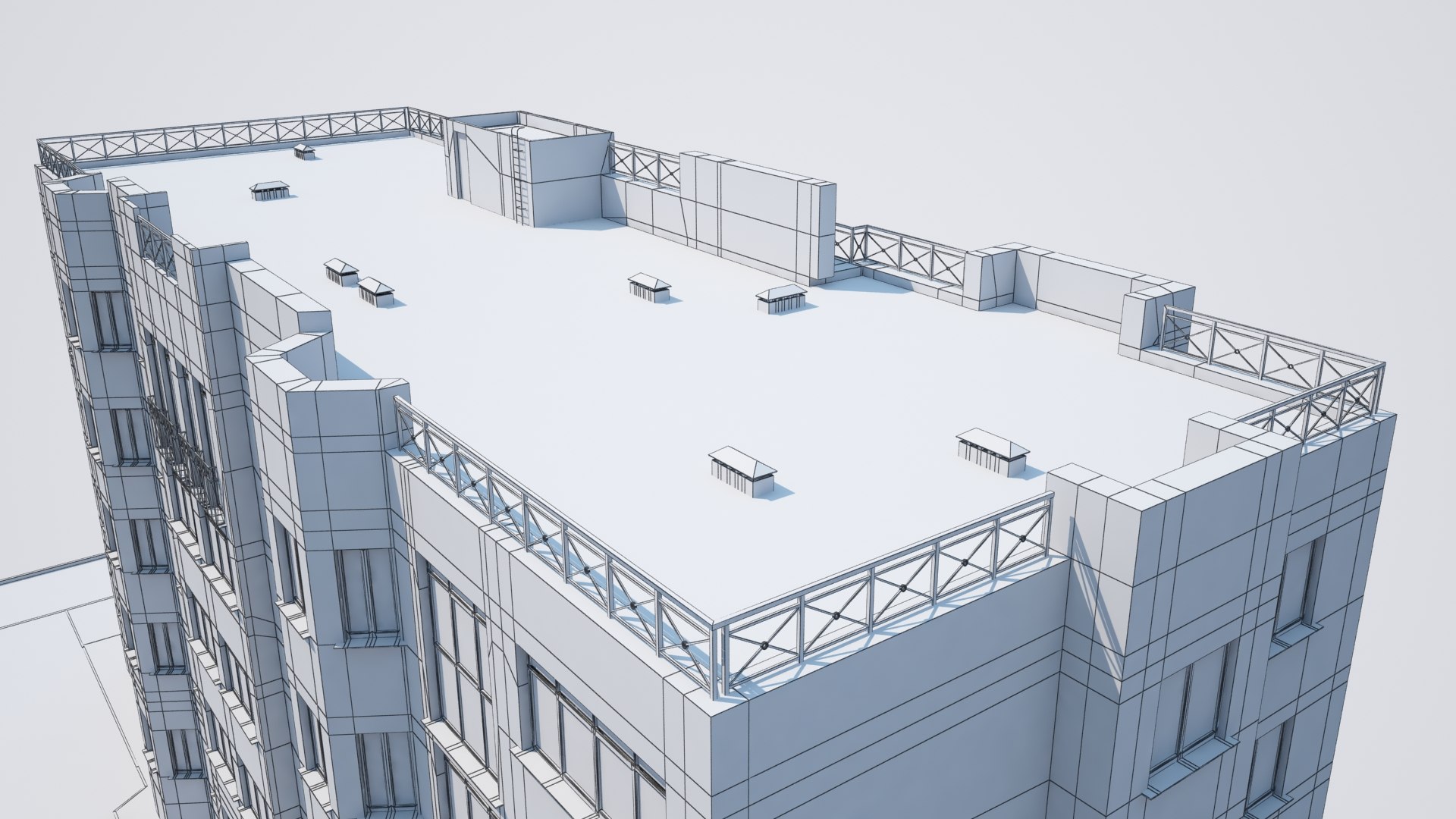 3D Building Landscape Model - TurboSquid 1354452