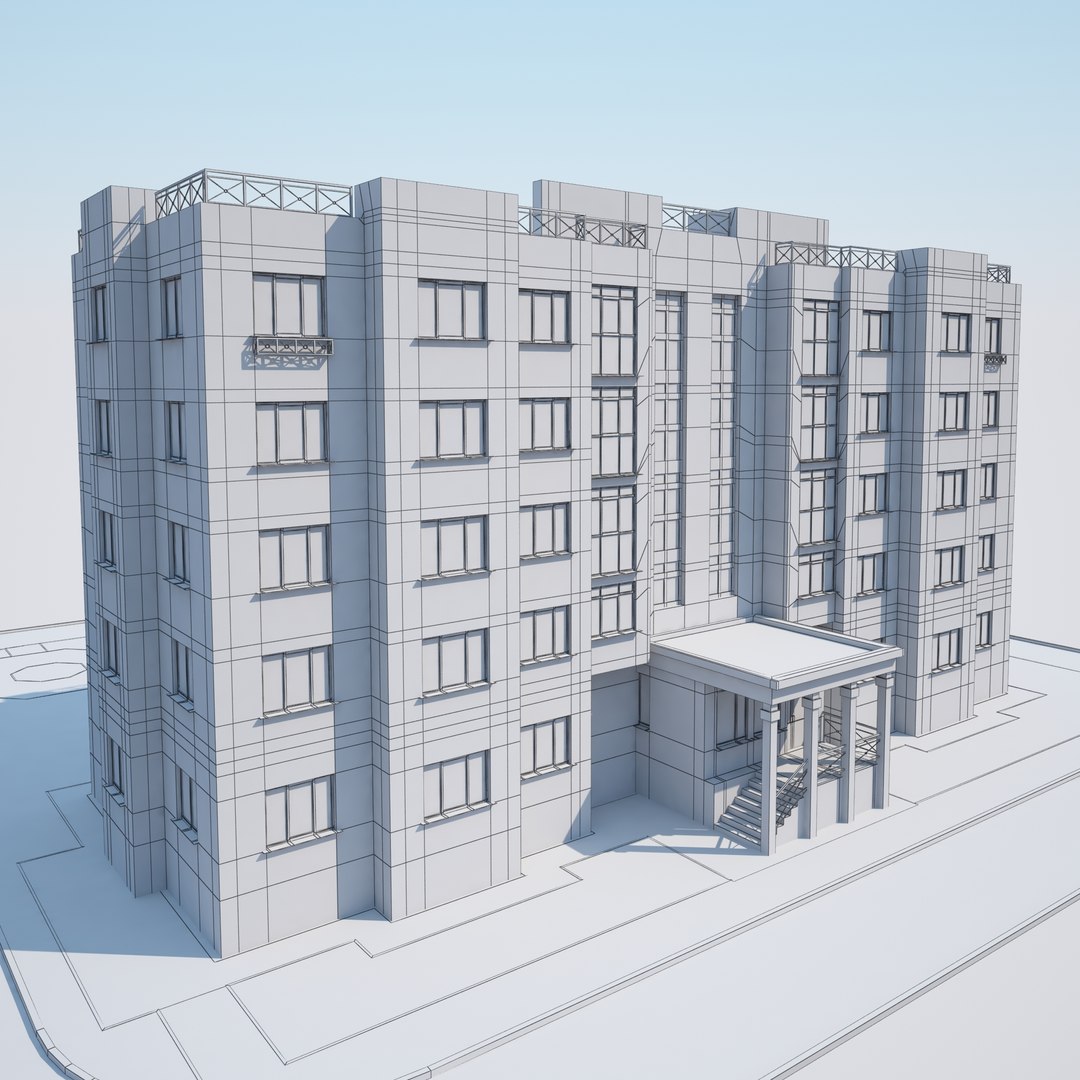 3D Building Landscape Model - TurboSquid 1354452