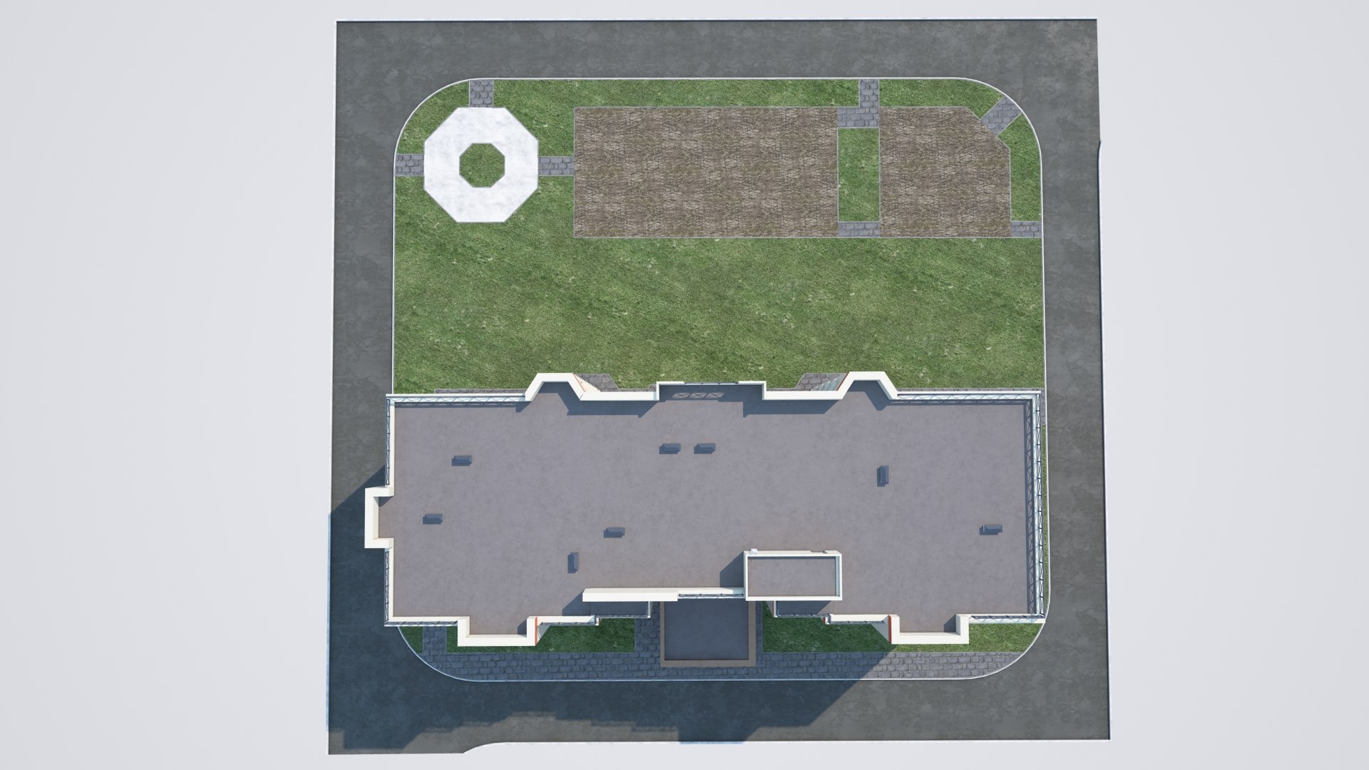 3D Building Landscape Model - TurboSquid 1354452