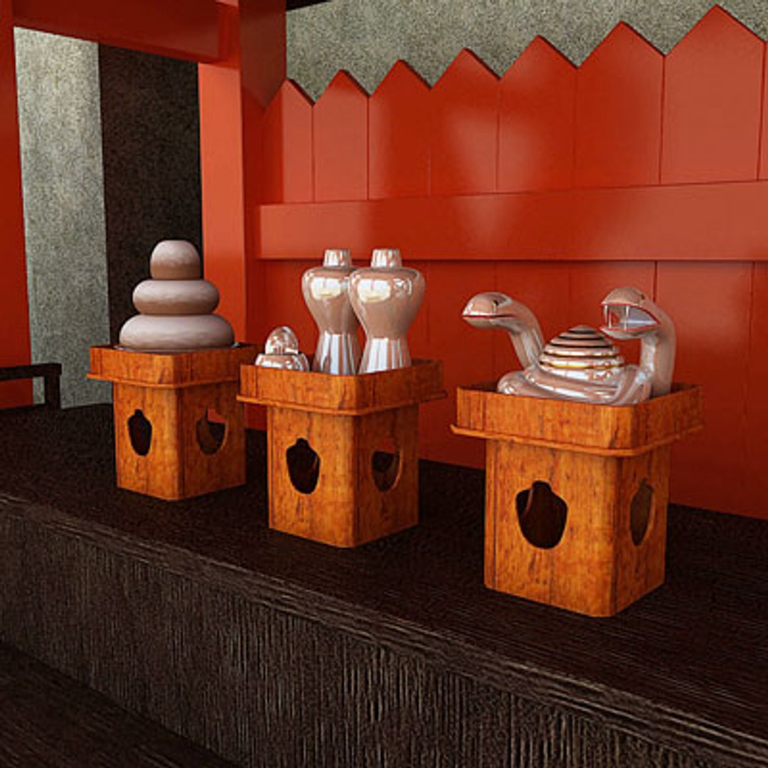 3d Model Japanese Temple 02