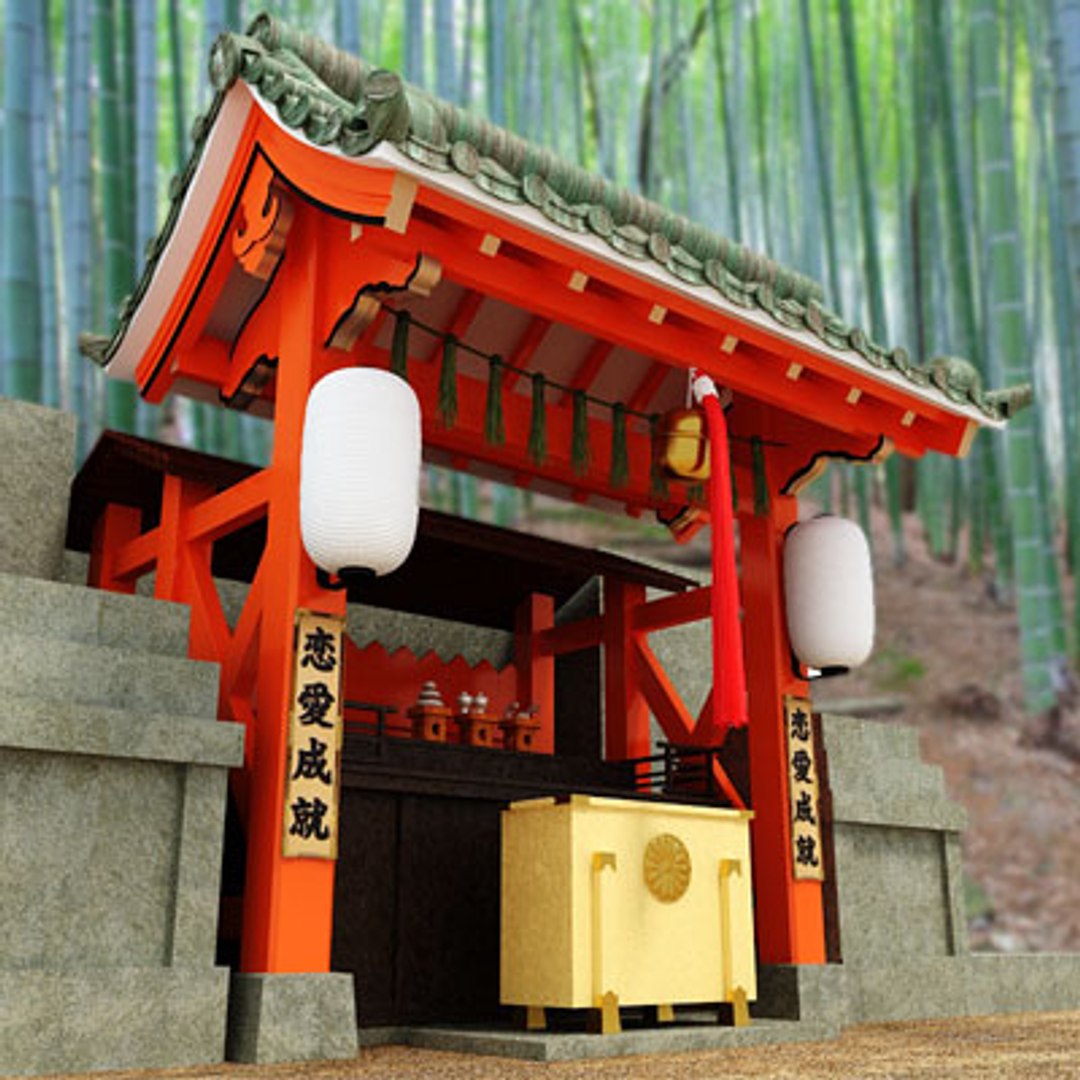 3d Model Japanese Temple 02