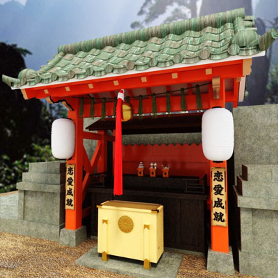 3d Model Japanese Temple 02