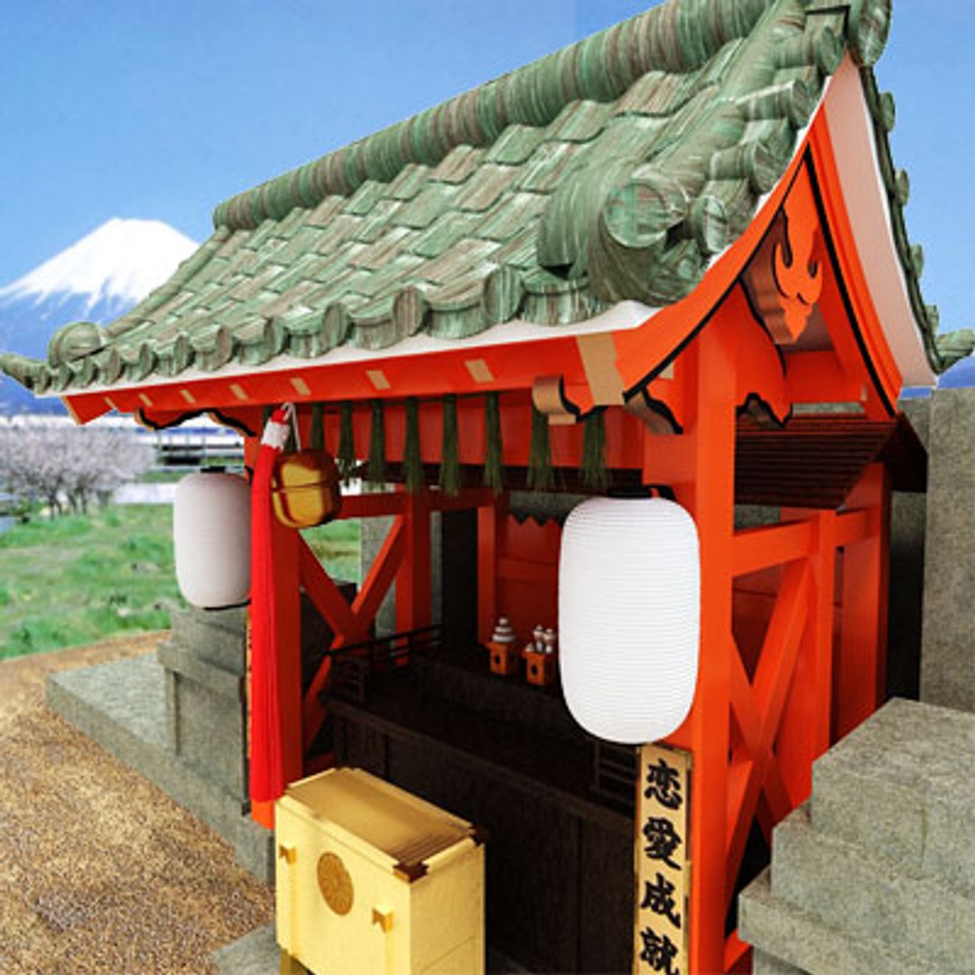 3d Model Japanese Temple 02