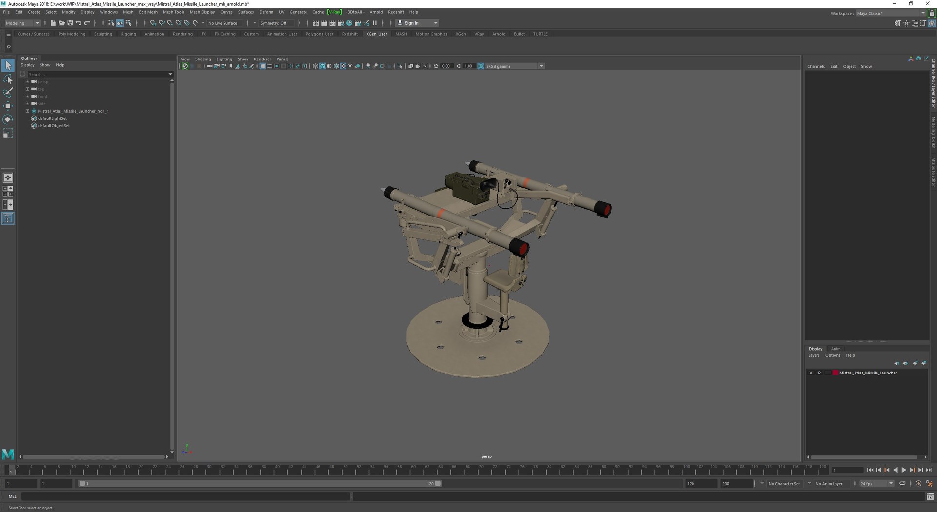 Mistral Atlas Missile Launcher 3D Model - TurboSquid 2391831