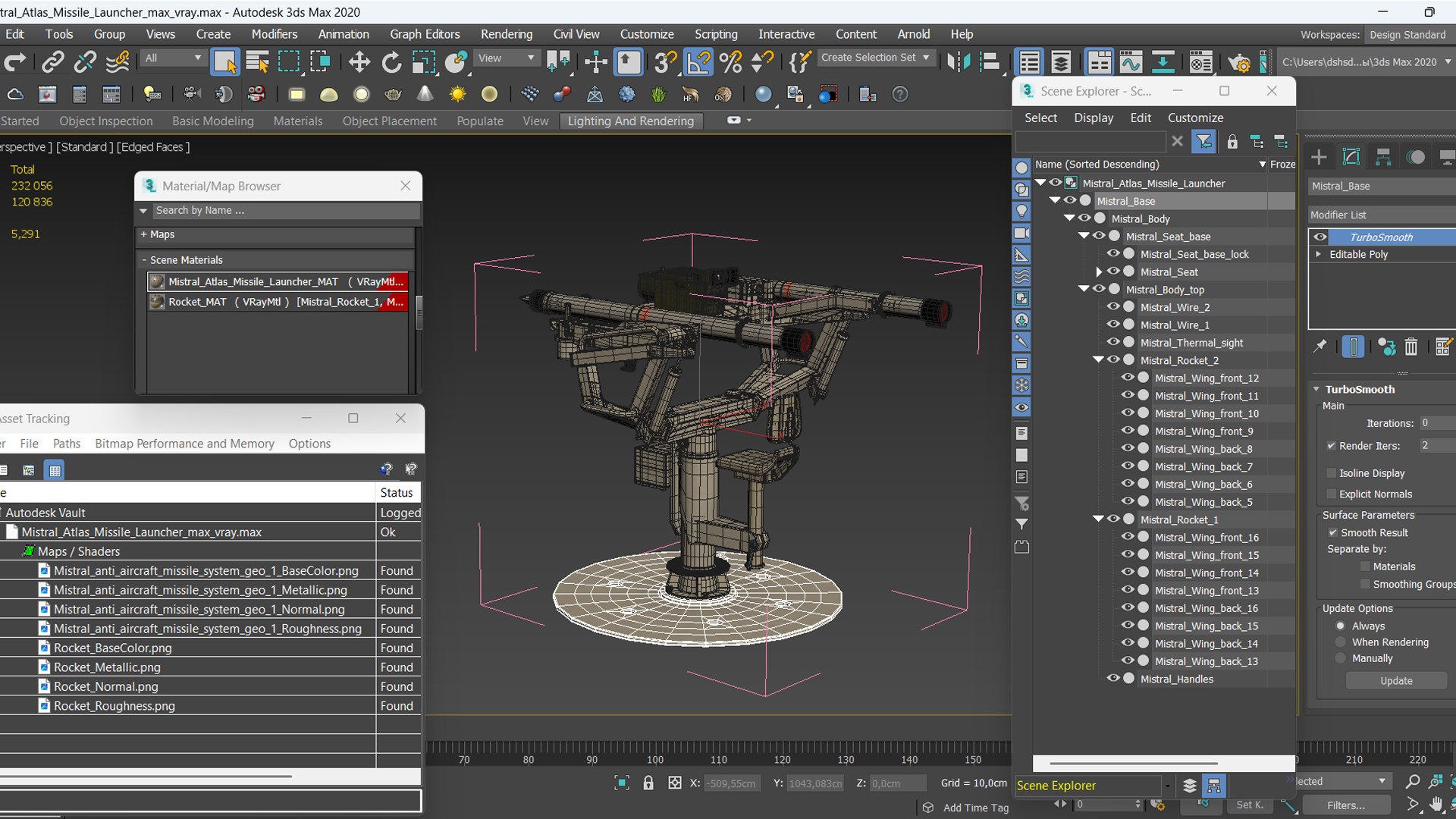 Mistral Atlas Missile Launcher 3D Model - TurboSquid 2391831