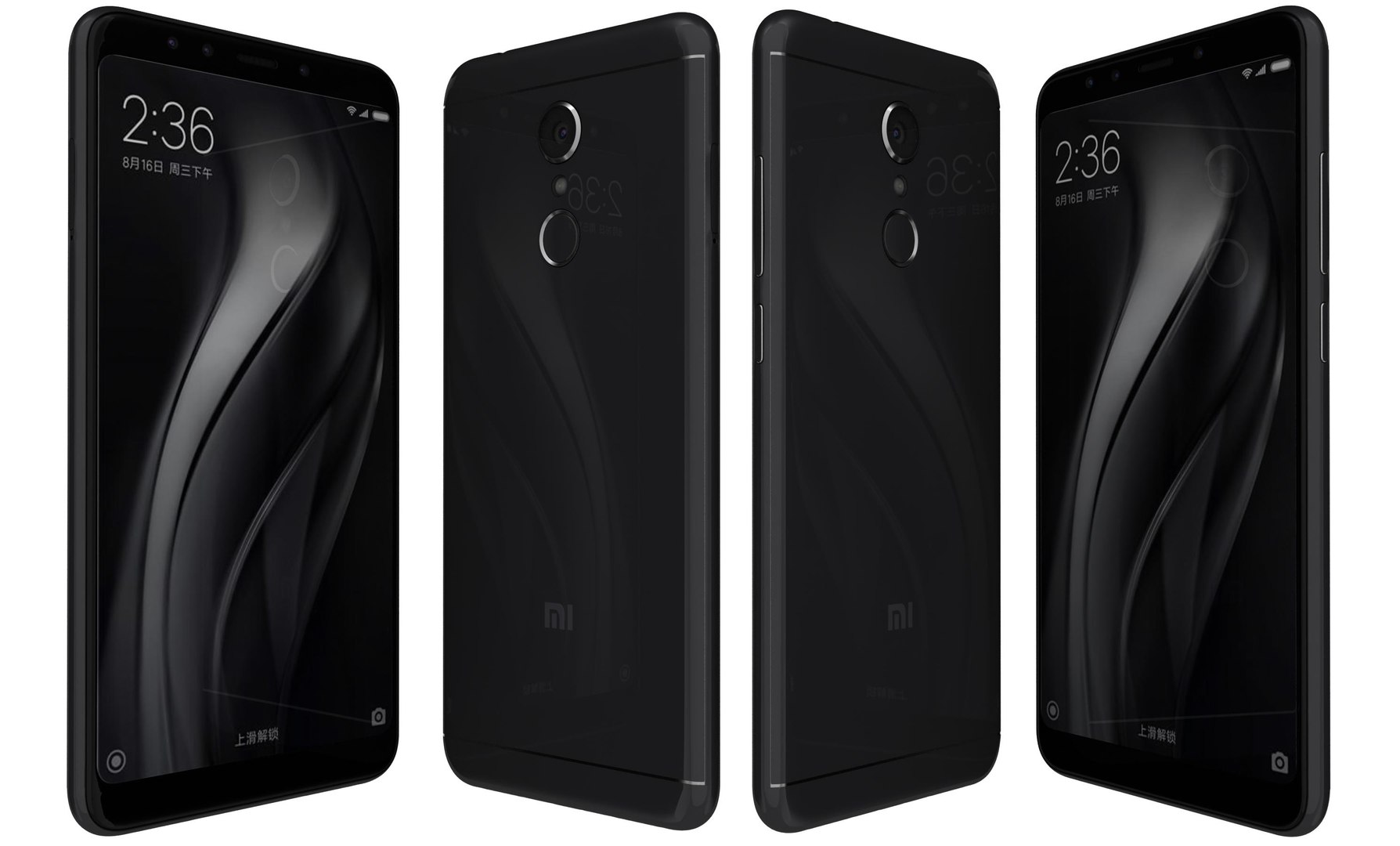 3D Xiaomi Redmi 5 Black Model - TurboSquid 1257228