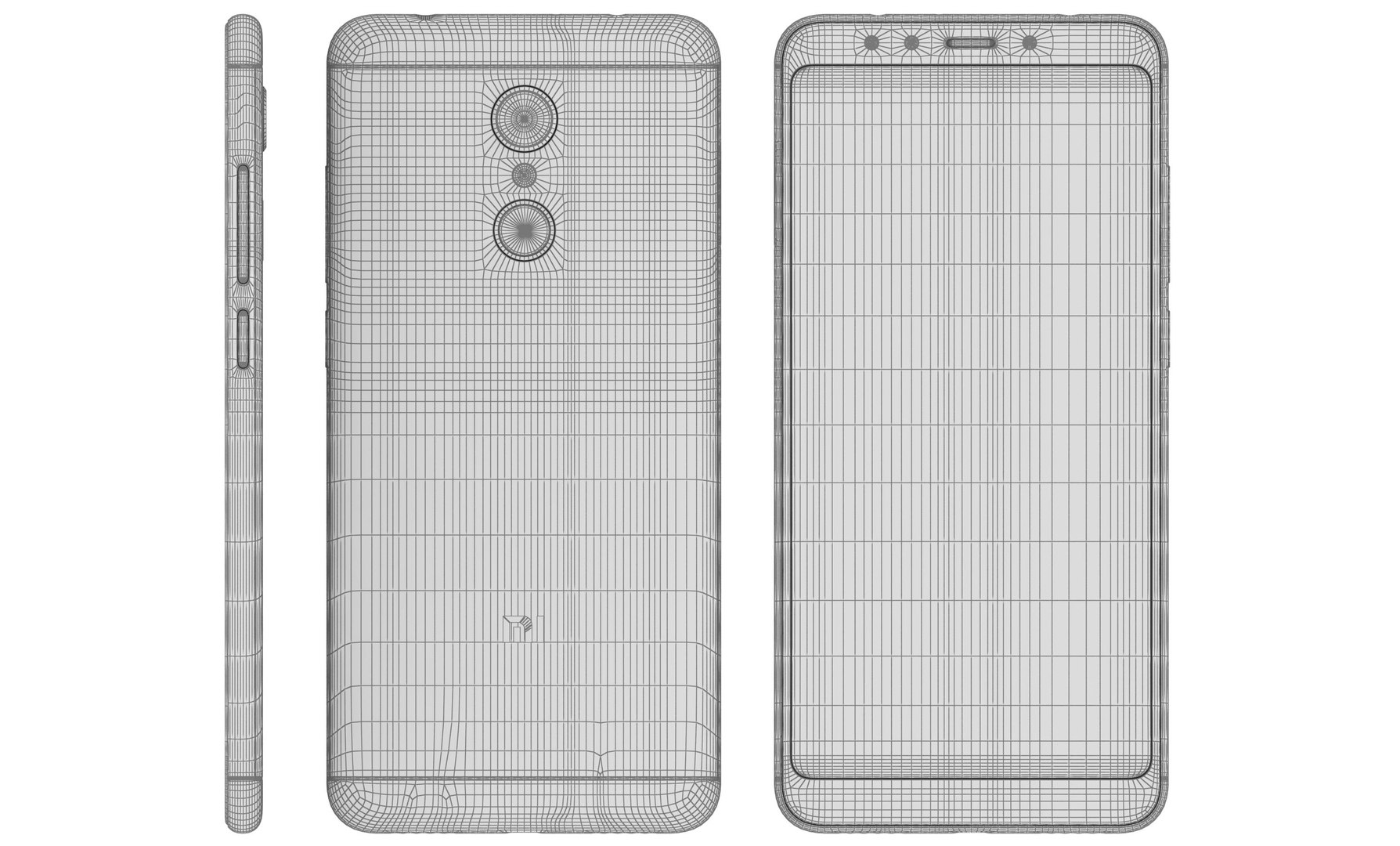 3D Xiaomi Redmi 5 Black Model - TurboSquid 1257228