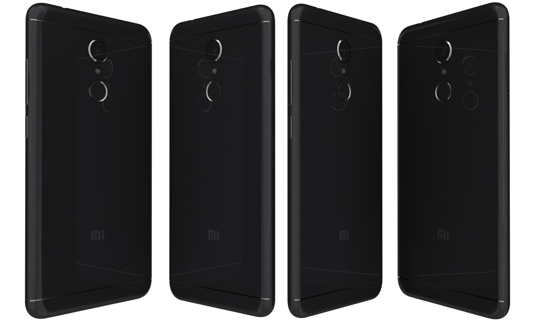 3D Xiaomi Redmi 5 Black Model - TurboSquid 1257228