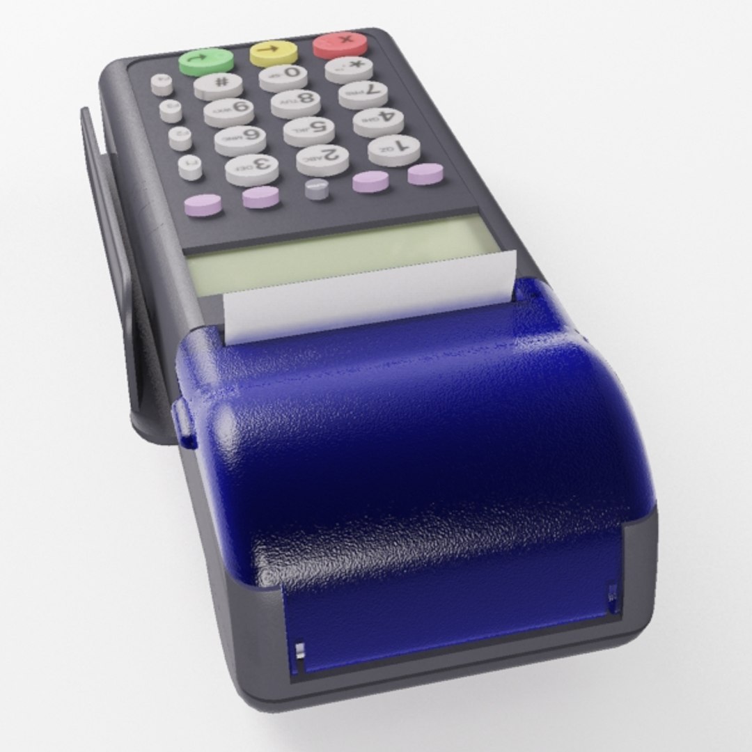 3d Model Credit Card Reader