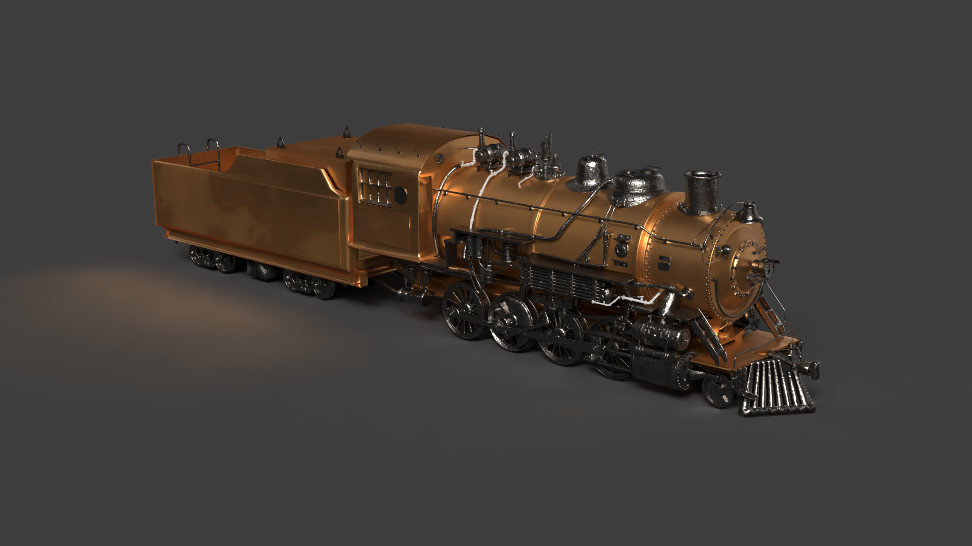 modelo 3d Tren locomotora de vapor - TurboSquid 2334883