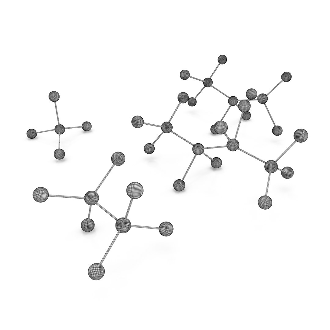 3D Chemical Molecular Models Glass - TurboSquid 2257445