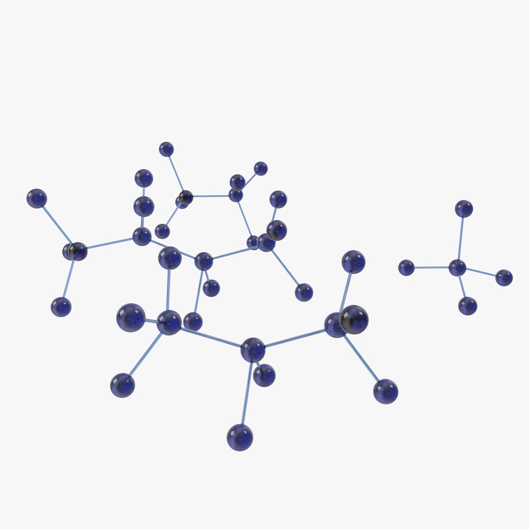 3D Chemical Molecular Models Glass - TurboSquid 2257445