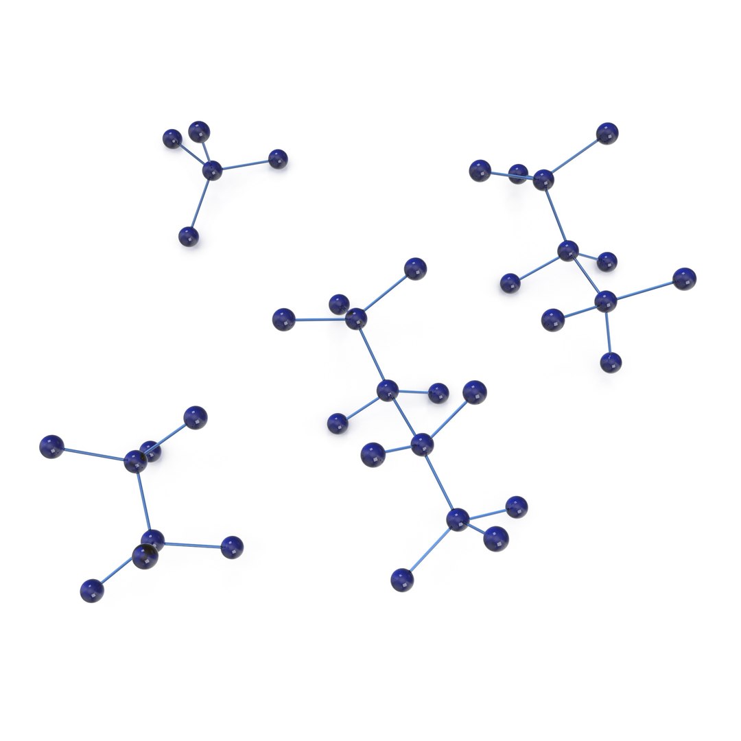3D Chemical Molecular Models Glass - TurboSquid 2257445