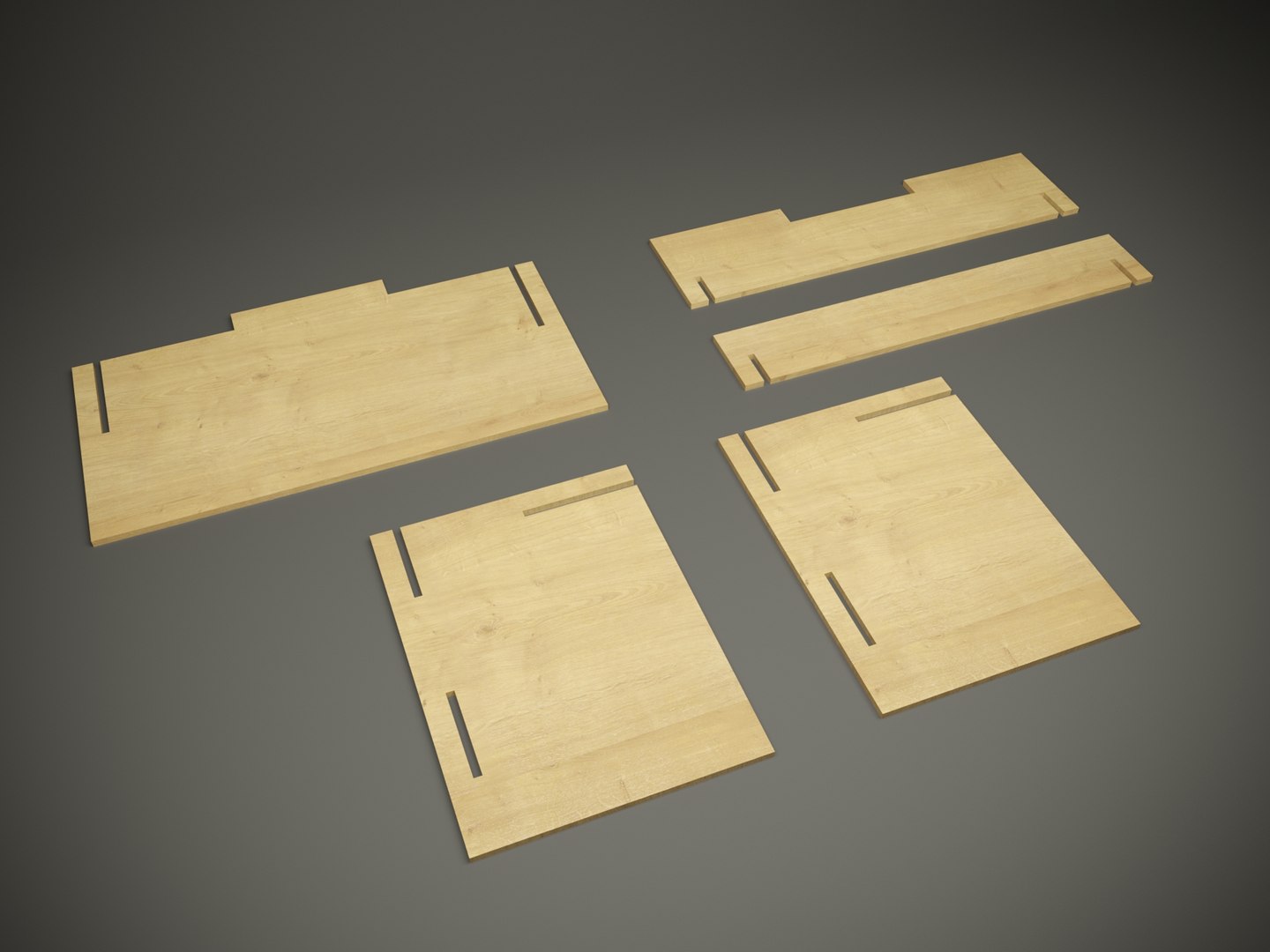 3D Wood Parametric Craft Table Model For Cnc Machine - TurboSquid 2020517