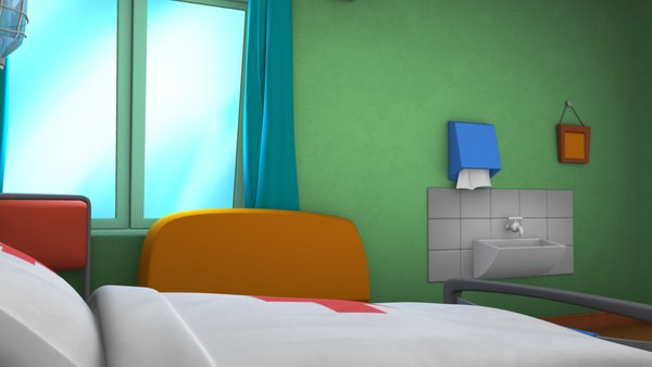 3d cartoon ward
