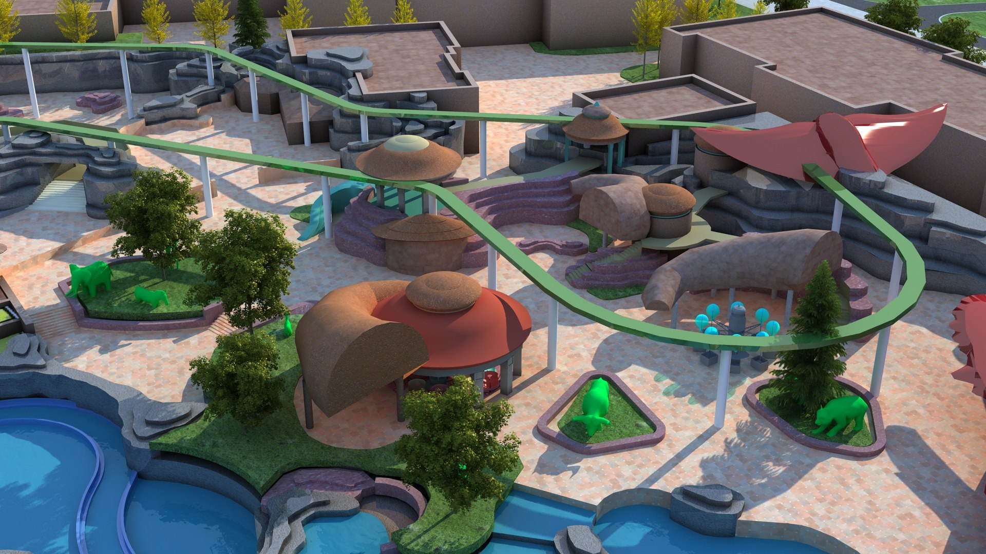 Amusement Park 4 Model - TurboSquid 2366507