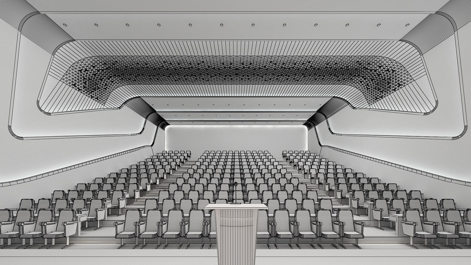 3D Lecture Hall 10 Model - TurboSquid 2125920