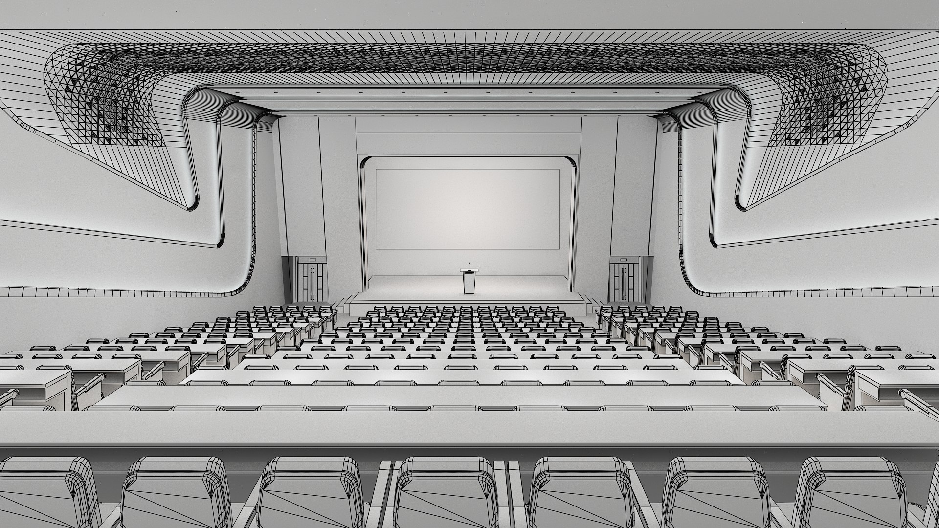 3D Lecture Hall 10 Model - TurboSquid 2125920