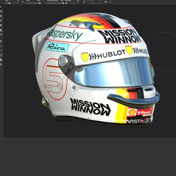 3D vettel 2020 helmet model - TurboSquid 1593903