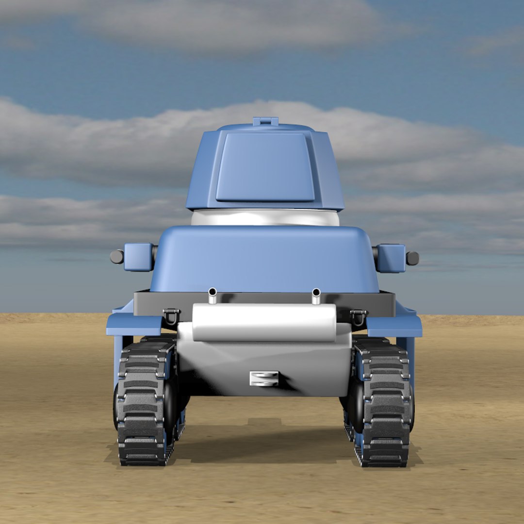 3D Cartoon Tank - TurboSquid 1514807