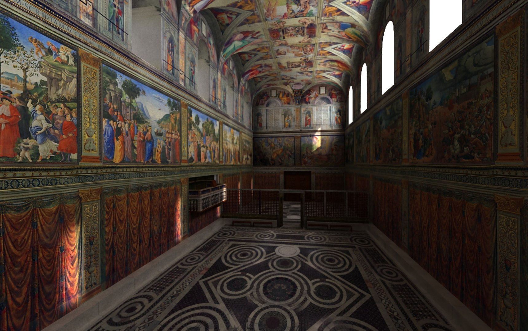 3d Sistine Chapel Model