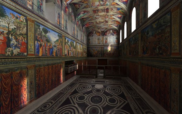3d sistine chapel model