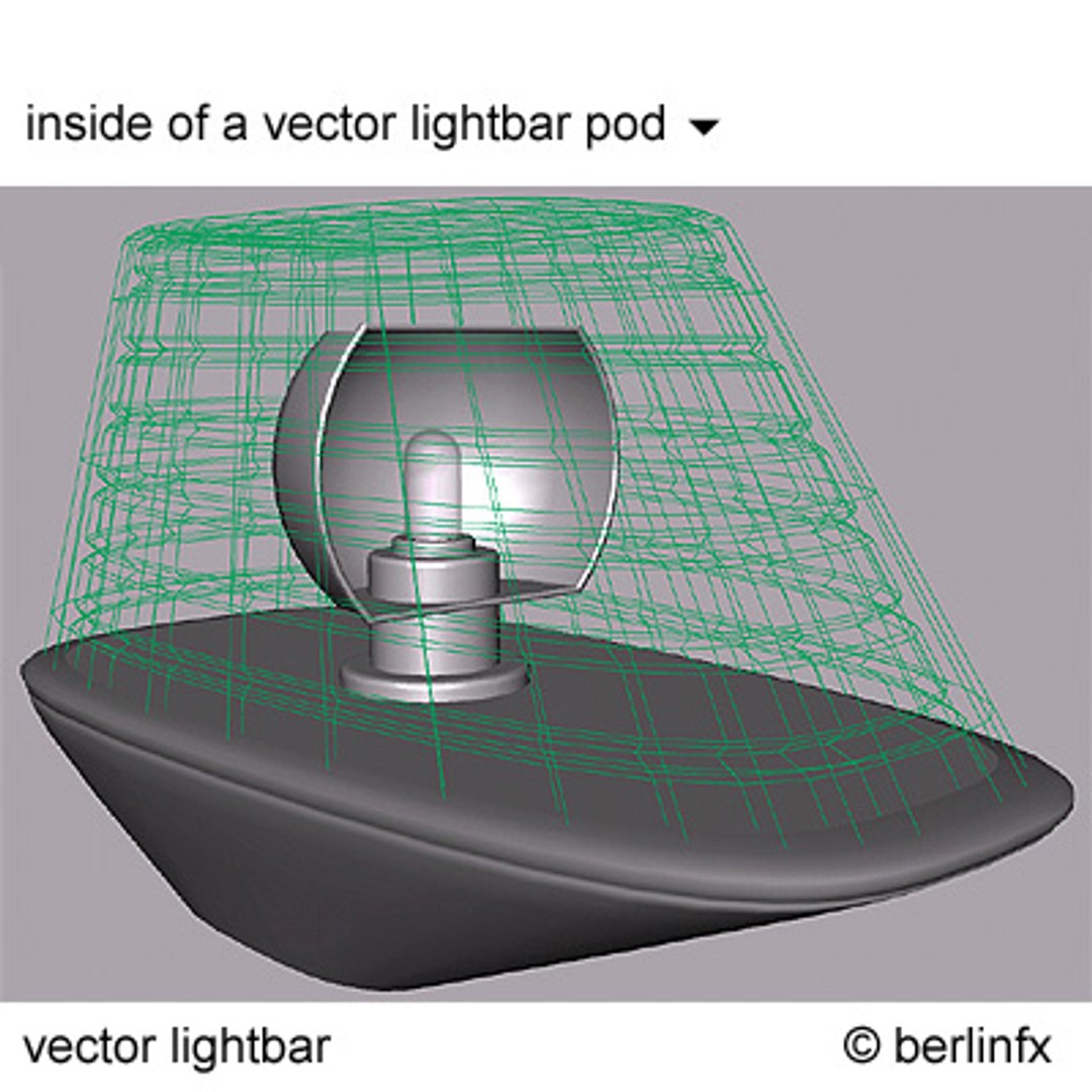 Vector Lightbar Halogen Light 3d Model